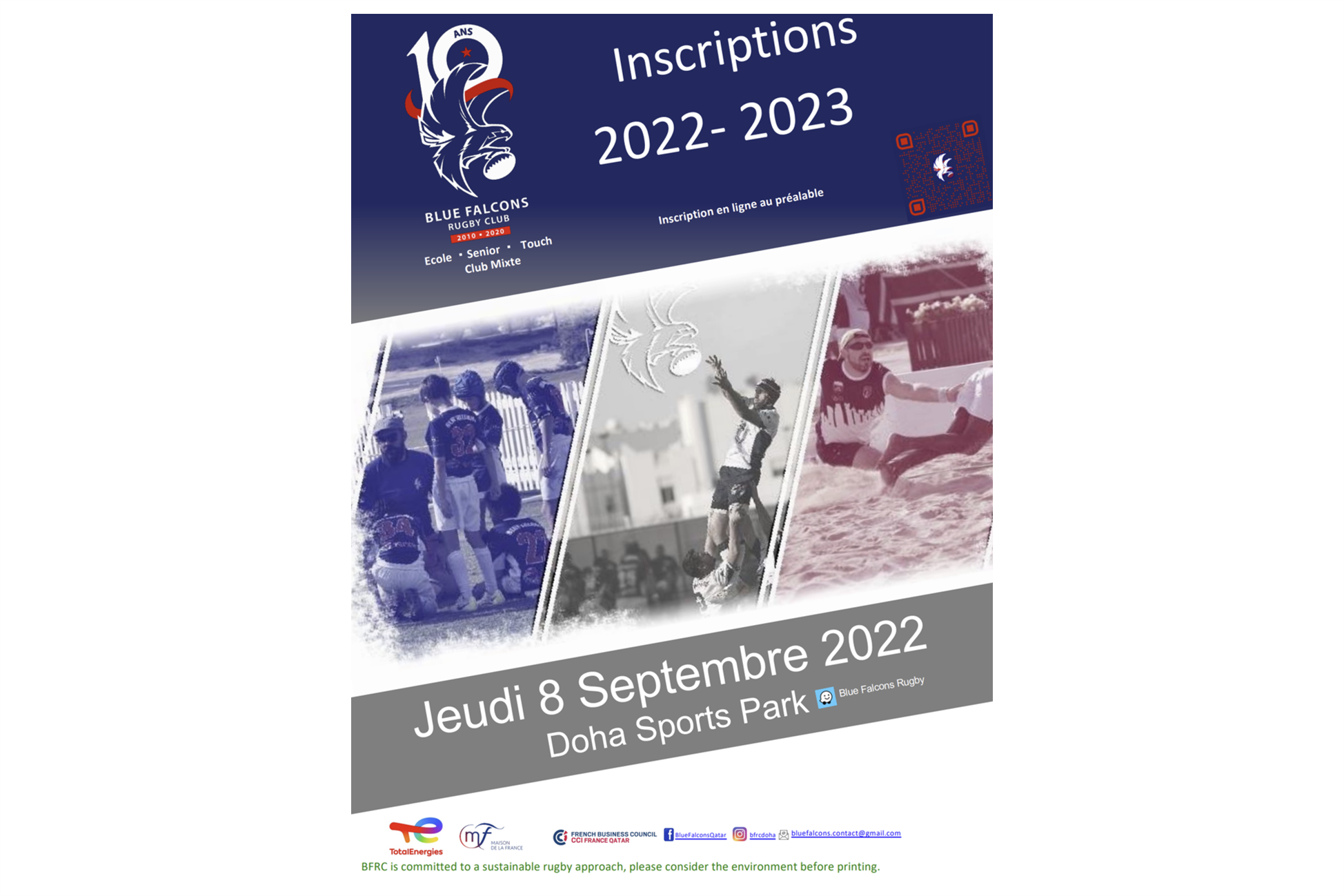 BLUE FALCONS | Maison de la France au Qatar